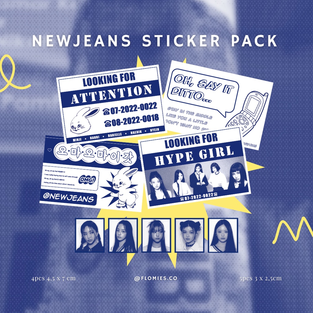 Jual NEWJEANS STICKER PACK | Shopee Indonesia
