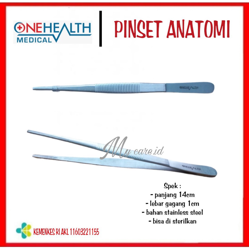 Jual LynCare Pinset Anatomi 14cm Pinset Chirugis 14 cm Pincet Medis ...