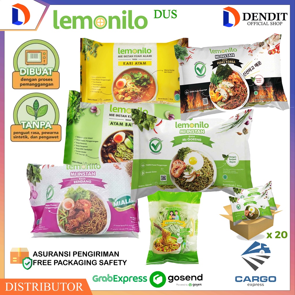 Jual Mie Lemonilo instant sehat all varian - DUS/KARTONAN | Shopee ...