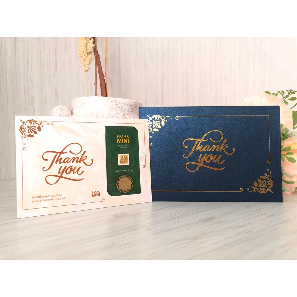 Jual EMAS MINI GIFT SERIES "THANK YOU", 0.5 GRAM 1 GRAM ,HADIAH,MINI,LM ...