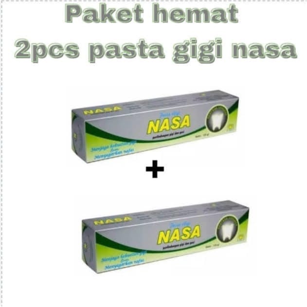 Jual Paket Hemat 2 Pcs Pasta Gigi Nasa Original | Shopee Indonesia
