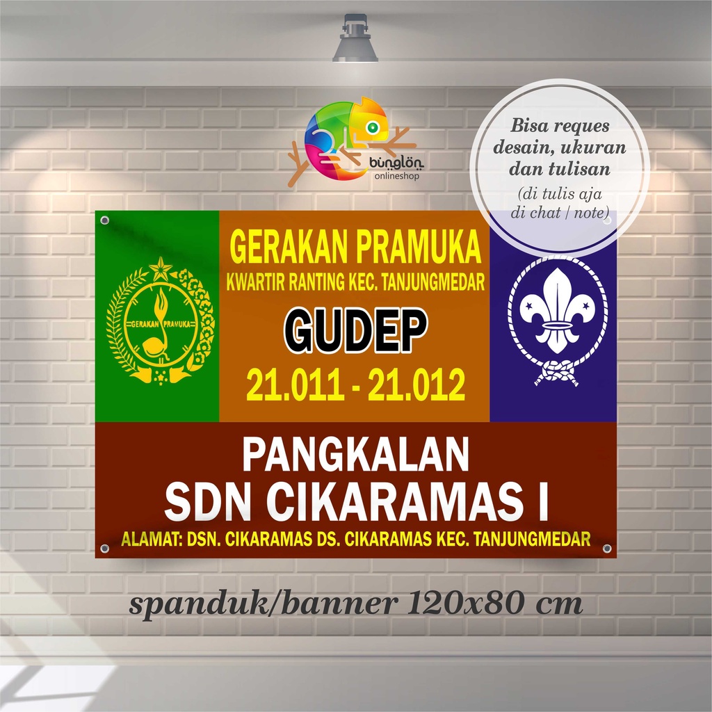 Jual Spanduk, Banner Plang Pramuka, Plang Gudep Pramuka | Shopee Indonesia