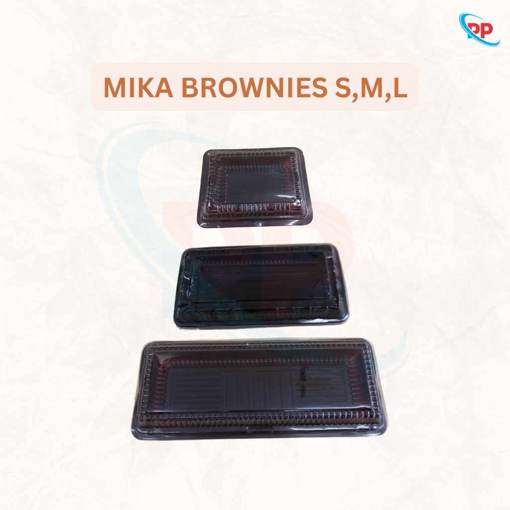 Jual Mika Brownies/Tempat Kue/ Mika Plastik Kue KECIL SEDANG BESAR ...