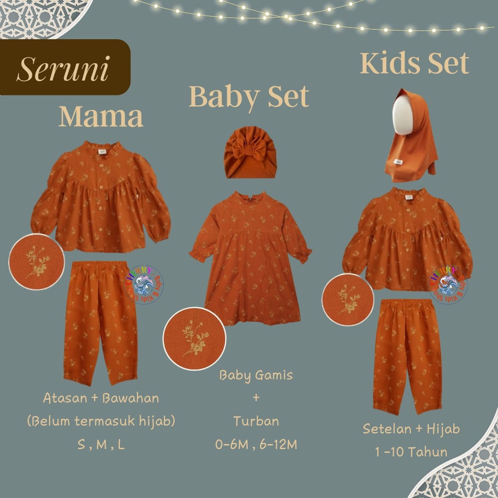 Jual Bohopanna Alliya Tunik Set 0M - 12Y Malika Mama Pola Baby Gamis + Turban / Setelan Tunik ...