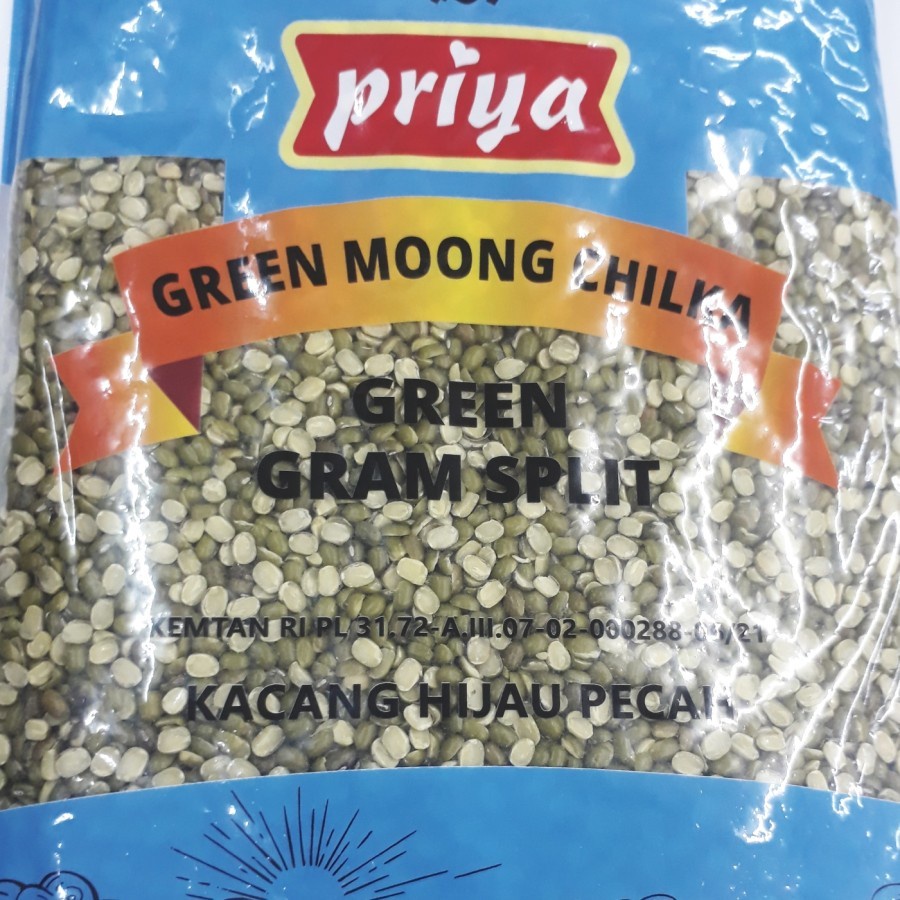 Jual Kacang Hijau Pecah PRIYA GREEN GRAM SPLIT 500 GM | Shopee Indonesia