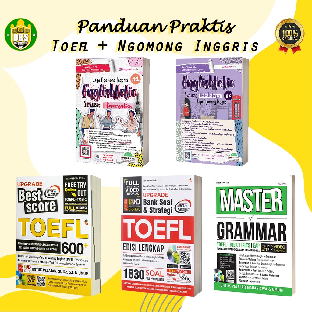 Jual BUKU TES TOEFL TOEIC UPGRADE BEST SCORE TOEFL 600+ | Shopee Indonesia