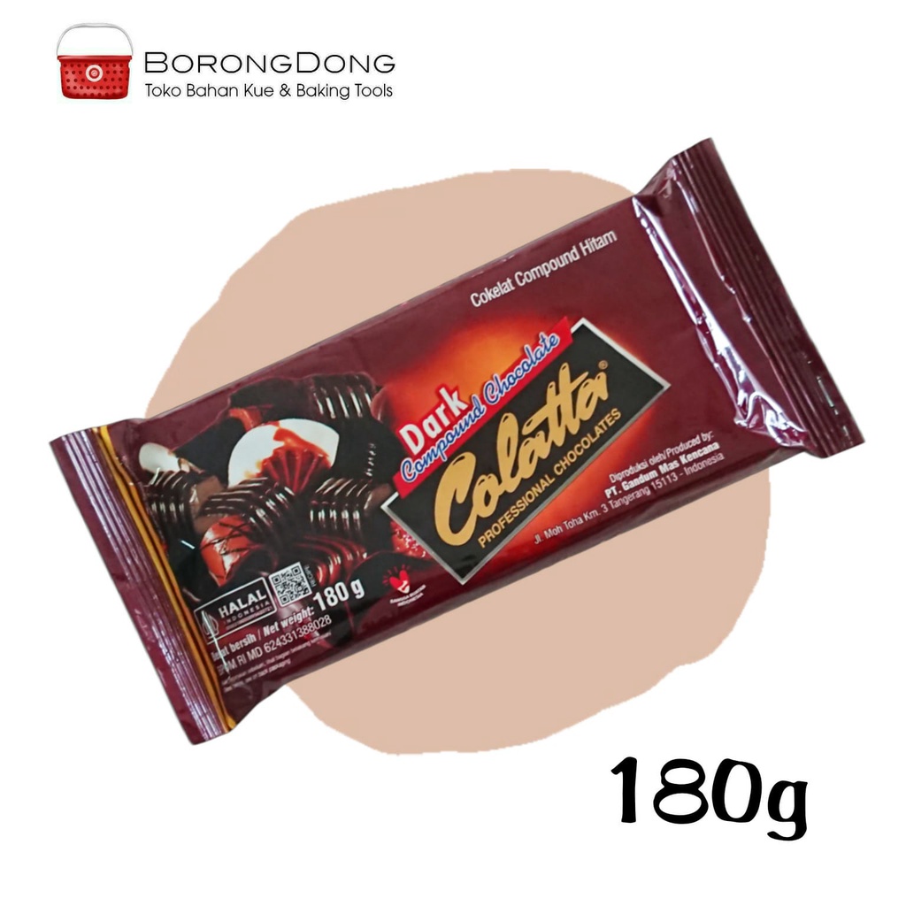 Jual Colatta Dark Chocolate Compound 180g | Shopee Indonesia