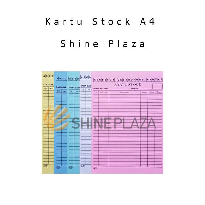 Jual Kartu Stok Barang Gudang Besar A4 - Inventory Stock Card A4 MURAH ...