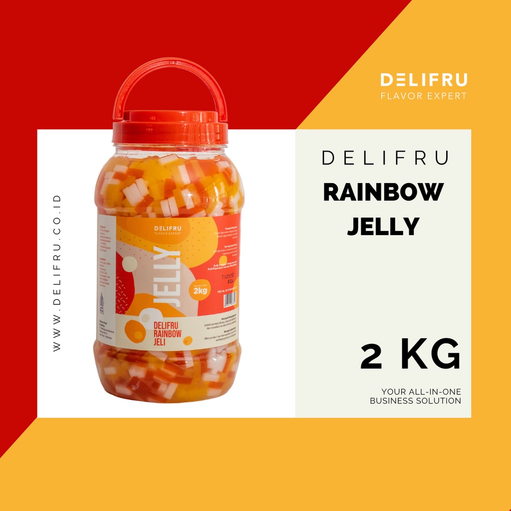 Jual Delifru Rainbow Jelly 2 Kg - Topping Minuman Jeli Pelangi | Shopee ...