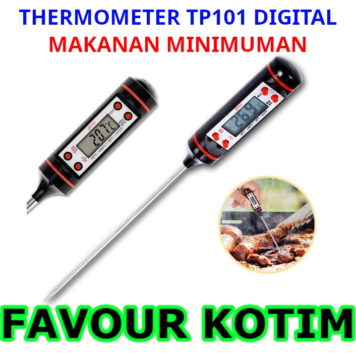 Jual THERMOMETER BBQ DIGITAL TP-101 MAKANAN FOOD KOPI SUSU AIR OBAT ...