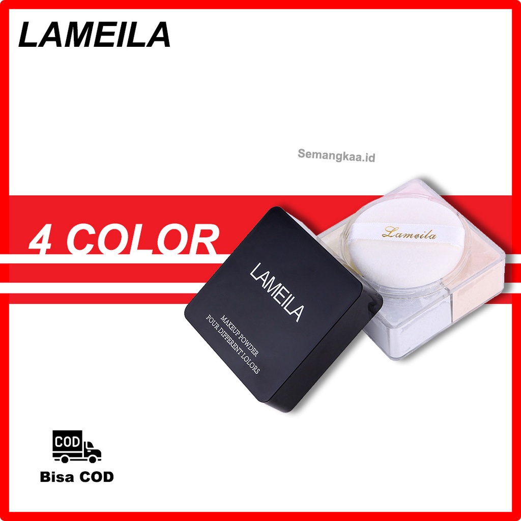 Jual LAMEILA Bedak 4 Color Loose Setting Powder untuk Hasil Riasan ...