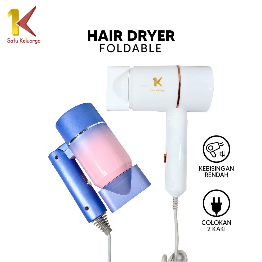 Jual Satu Keluarga Hair Dryer Pengering Rambut Lipat K130 Pengering ...