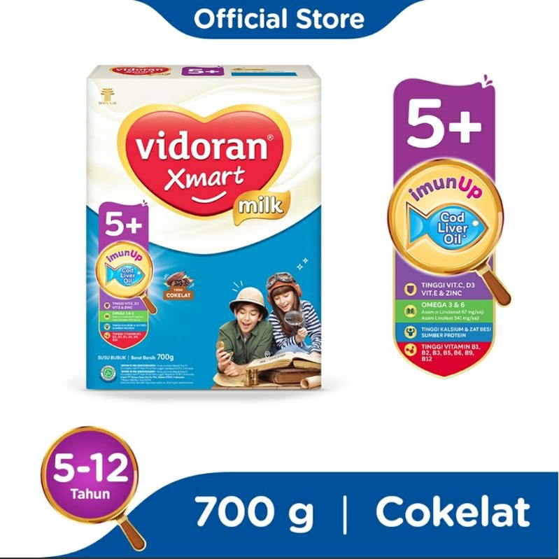 Jual Vidoran Xmart Milk 5+ COKELAT (700g) | Shopee Indonesia