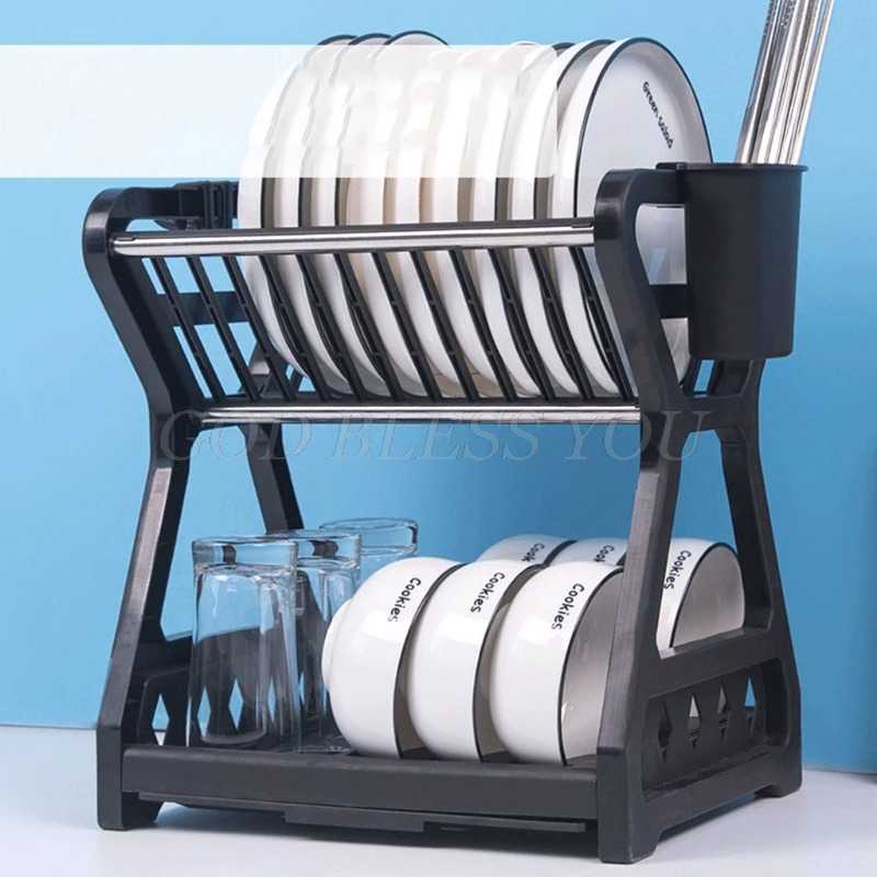Jual MitoClean Rak Piring Gelas Pengering Drainer Kitchen Dish Rack 2 ...