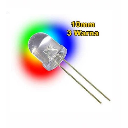 Jual LAMPU LED 10MM 3 WARNA RGB | Shopee Indonesia