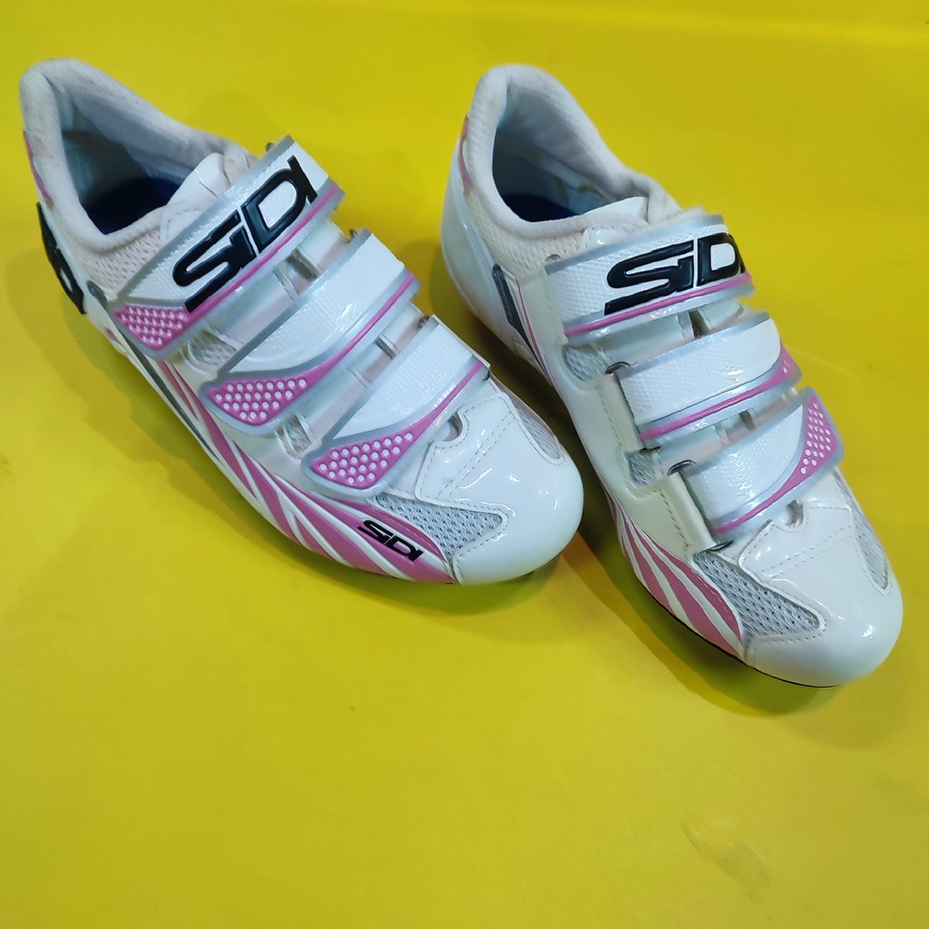 Jual Sepatu SIDI MOON WOMAN White Pink Original Sepatu Cleat Roadbike ...