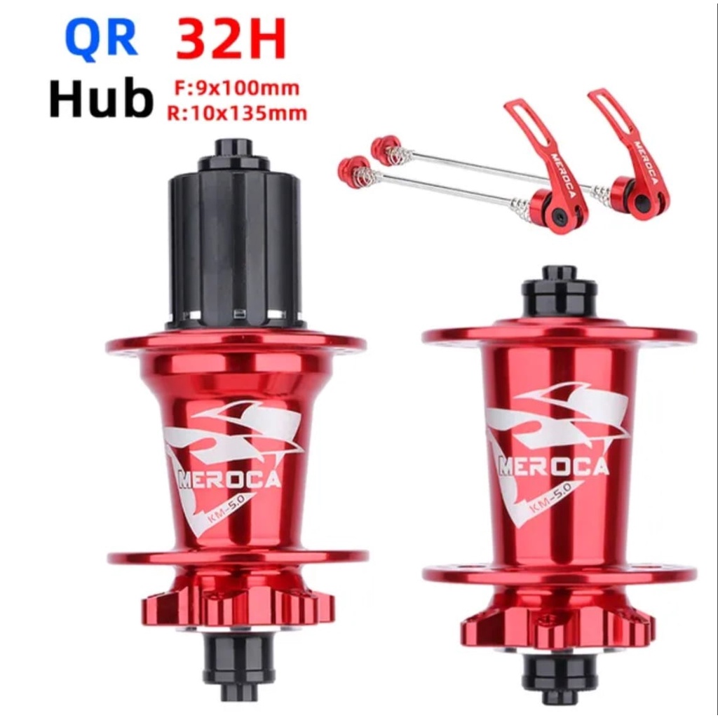 Jual Meroca Hub Freehub QR Quick Release Hub Sepeda 5+2 Bearing 6 Pawl ...