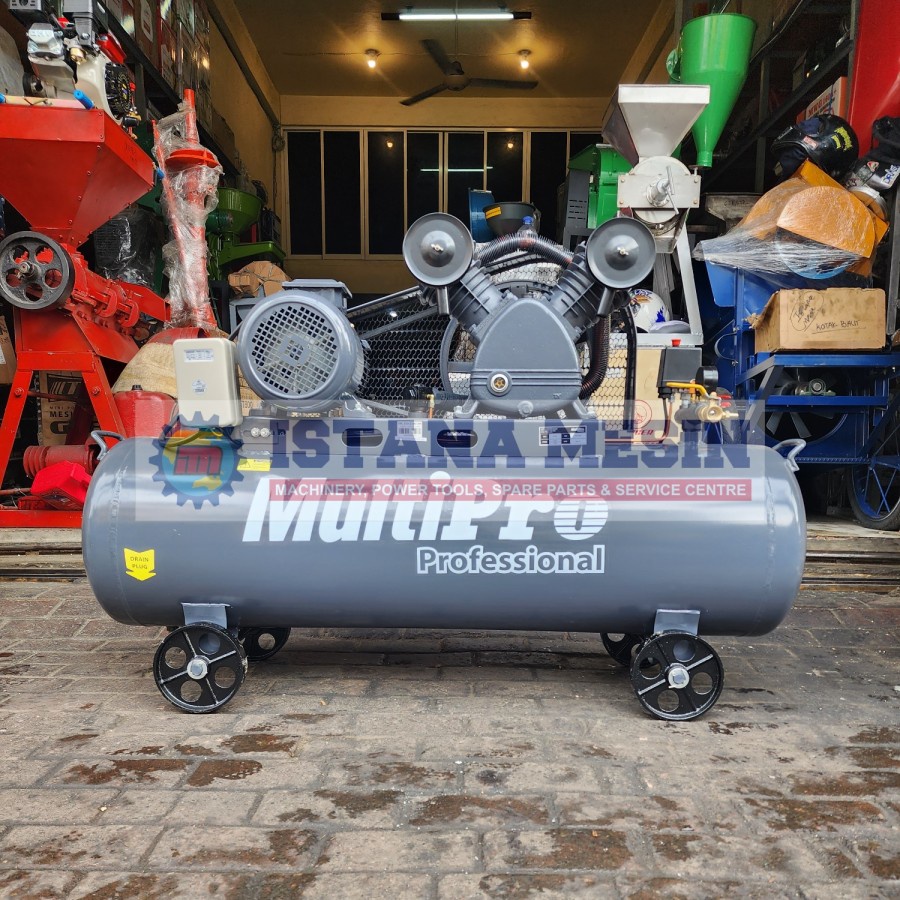 Jual MESIN KOMPRESSOR ANGIN 5.5HP MULTIPRO COMPLETE MOTOR VBC 550 - 3 / ...