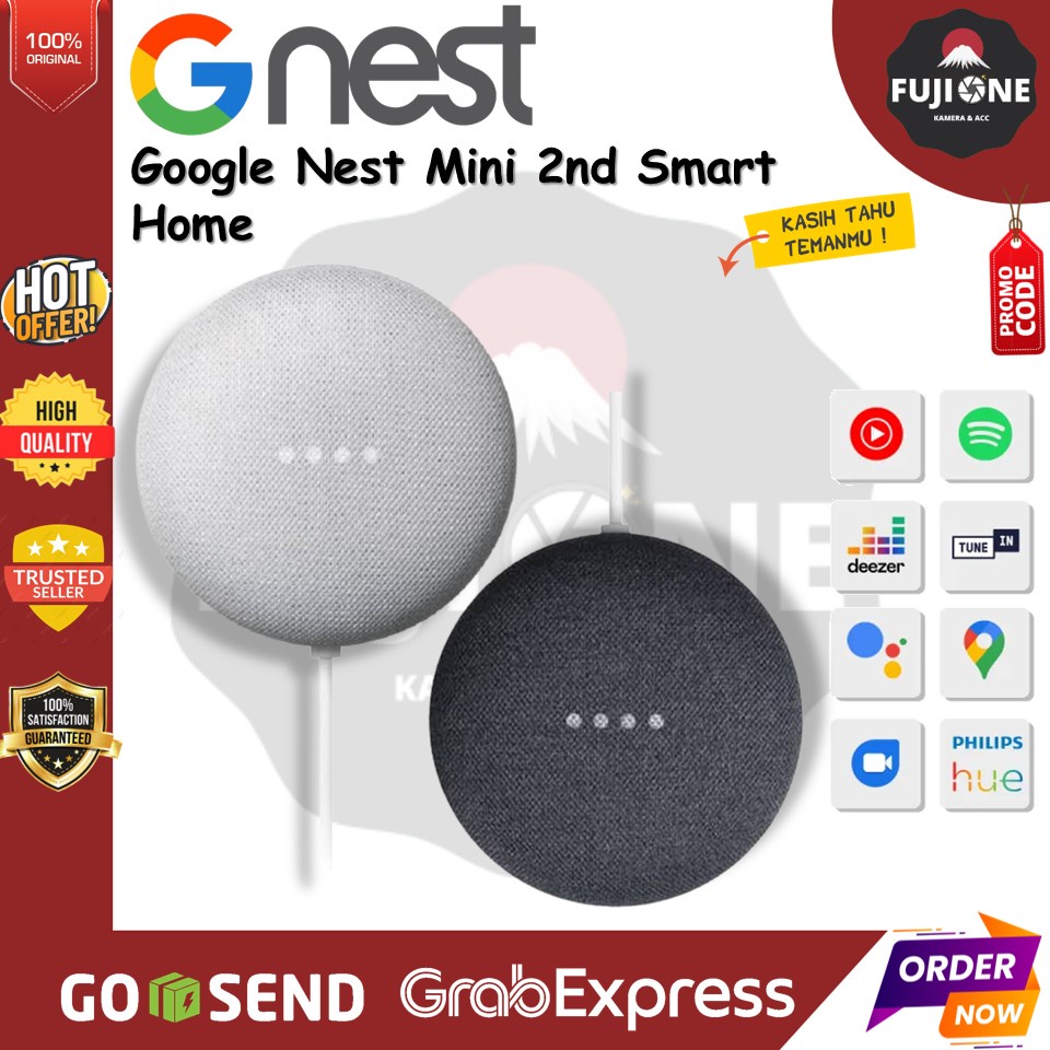 Jual Google Nest Mini 2020 Original Home Mini 2 Gen Smart Speaker ...