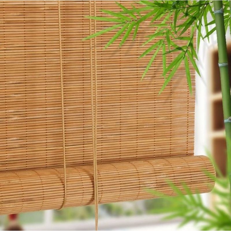 Jual Natural bamboo / blind window indoor | Shopee Indonesia