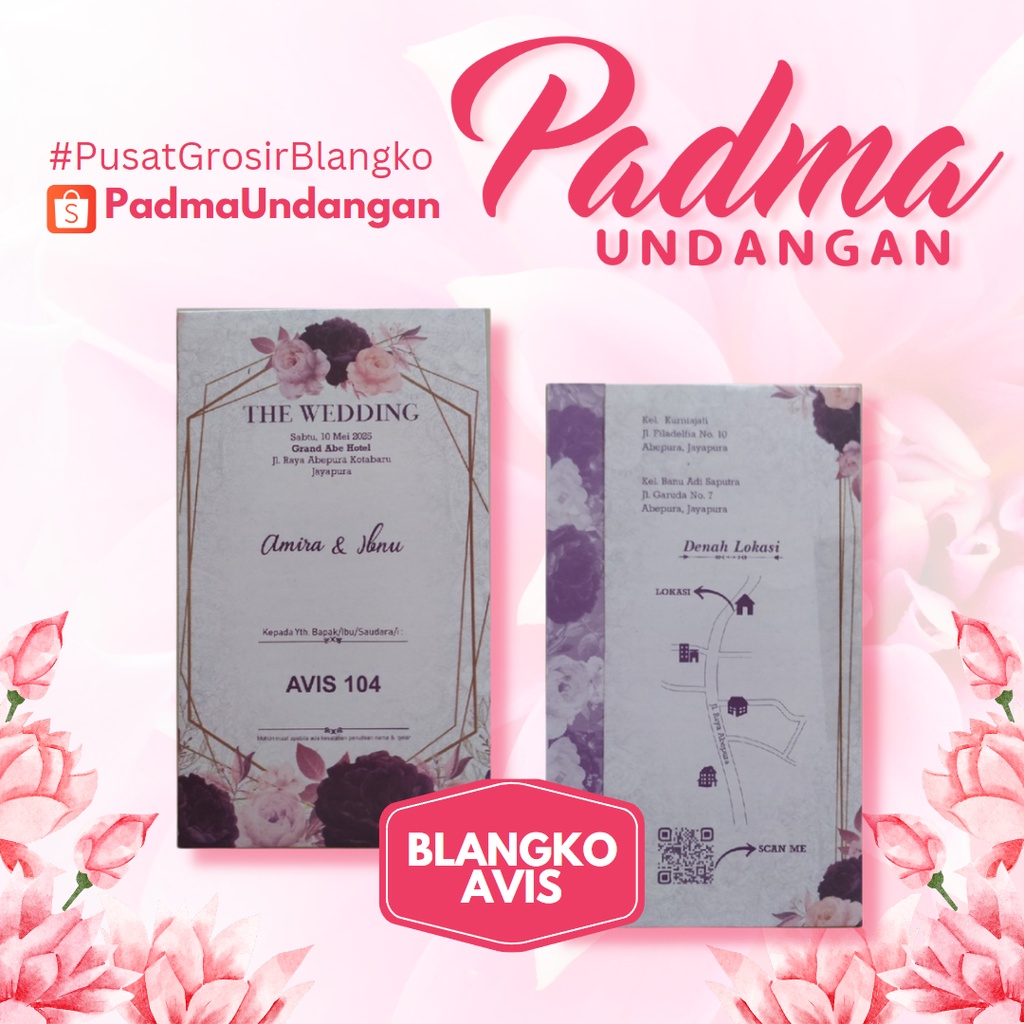 Jual Blangko Undangan Avis 104 | PadmaUndangan | Shopee Indonesia