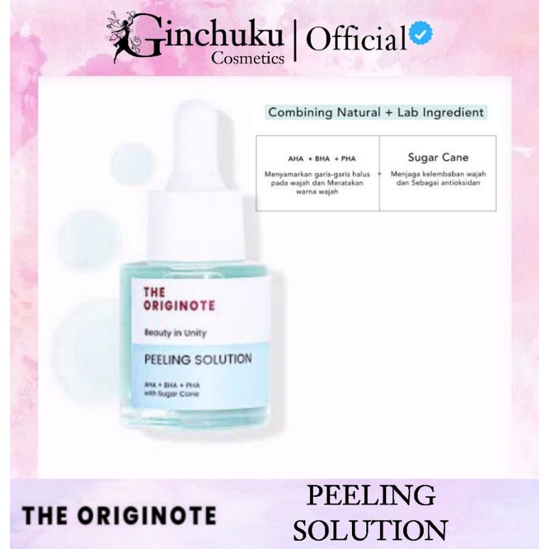 Jual The Originote Peeling Solution | Serum Eksfoliasi Wajah | Shopee ...