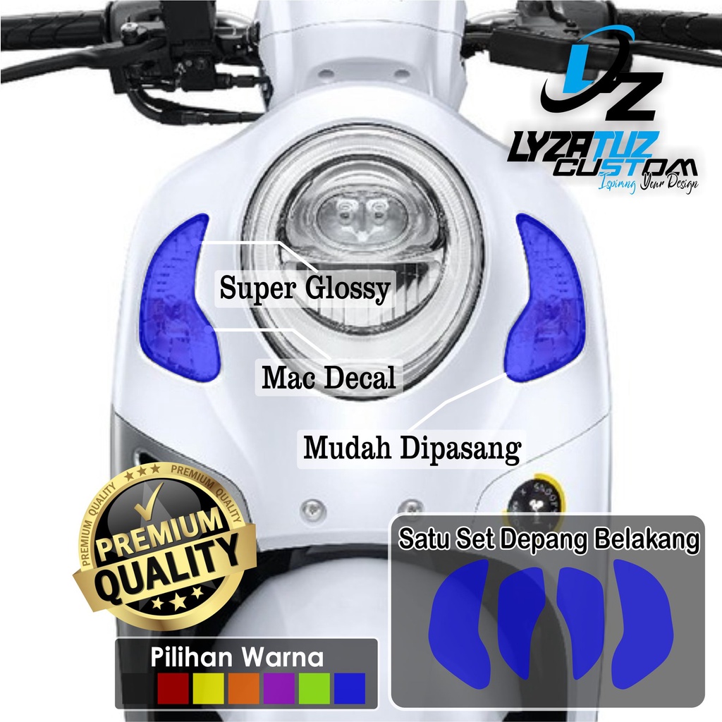 Jual STIKER LAMPU SEIN SCOOPY TERBARU 2021/2024 KEKINIAN KEREN HITAM ...