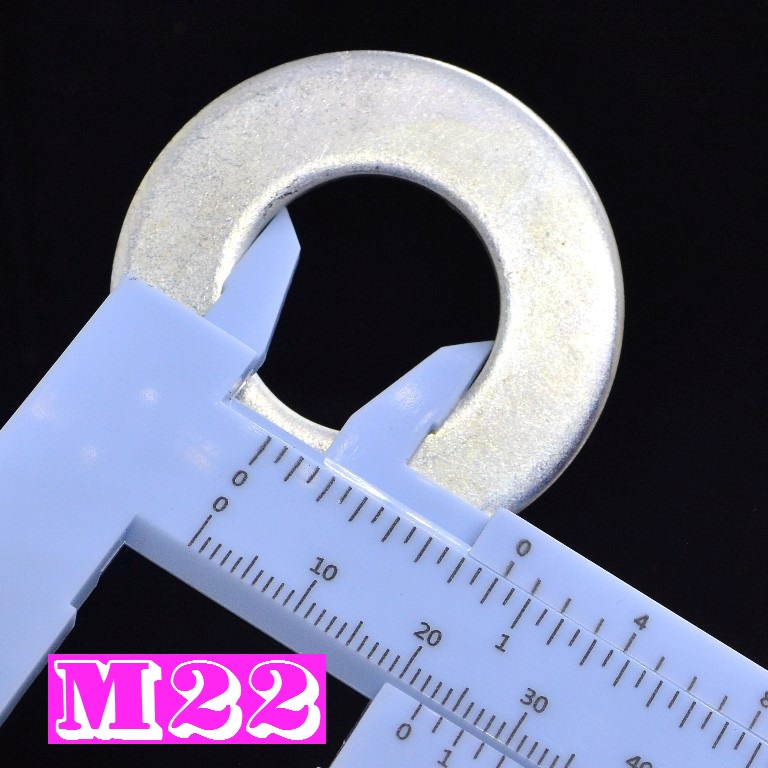 Jual (RAK 3A) RING PLAT M22 diameter lubang 22mm 22 mm m 22 kuning ...