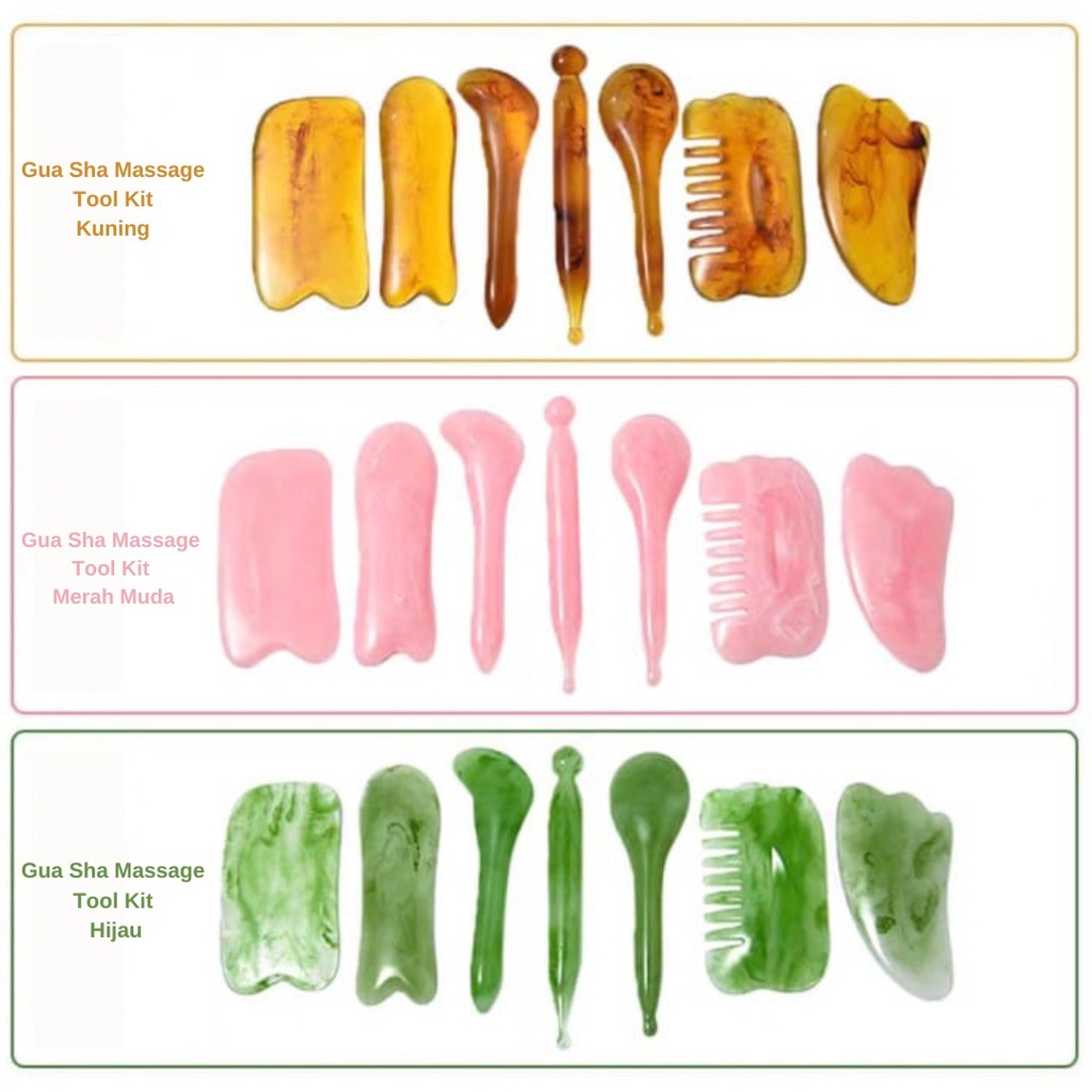 Jual Alat Pijat Wajah Punggung Terapi Manual Guasha Gua Sha Board Body ...