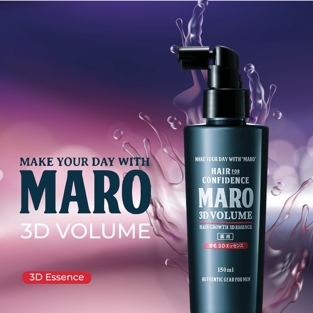 Jual MARO 3D Volume Hair Essence - Serum Tonic Menumbuhkan Rambut | Shopee Indonesia
