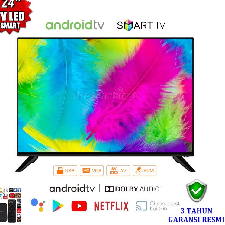 Jual Termurah SMART LED TV 24''INCH FULL LAYAR LENGKAP DENGAN ANDROID ...