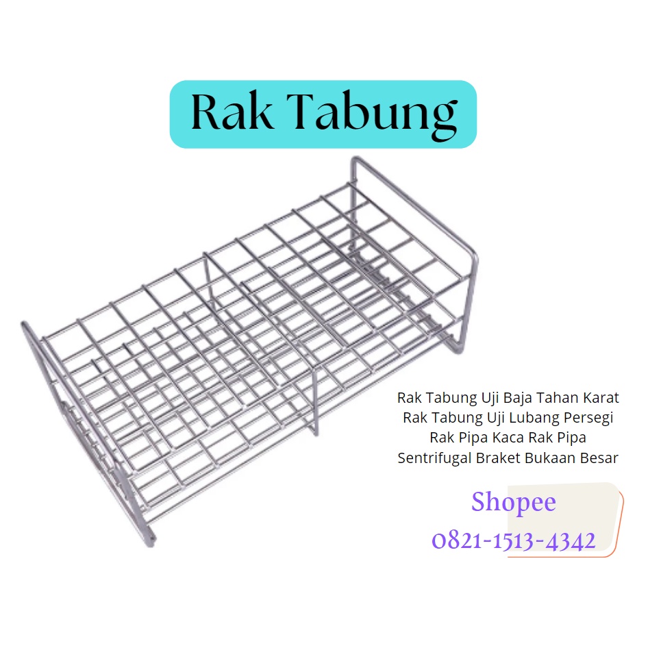 Jual Rak Tabung Uji Baja Tahan Karat Rak Tabung Uji Lubang Persegi Rak ...