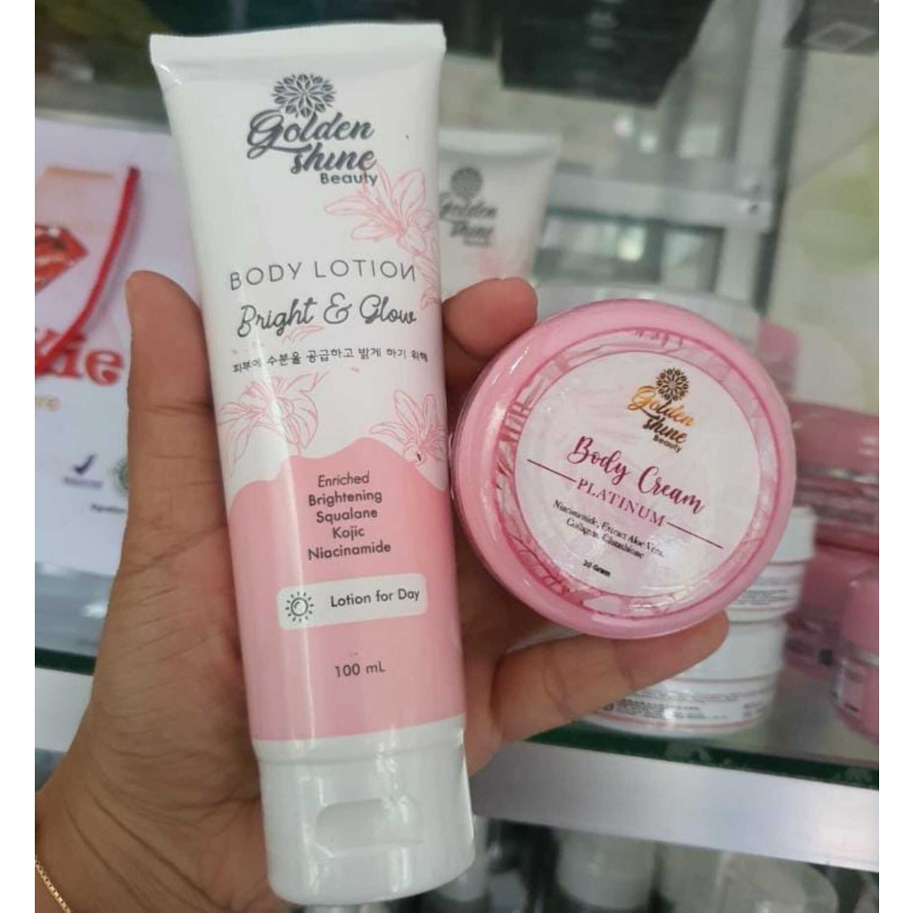 Jual Golden Shine Beauty Body Lation Dan Body Ctream | Shopee Indonesia