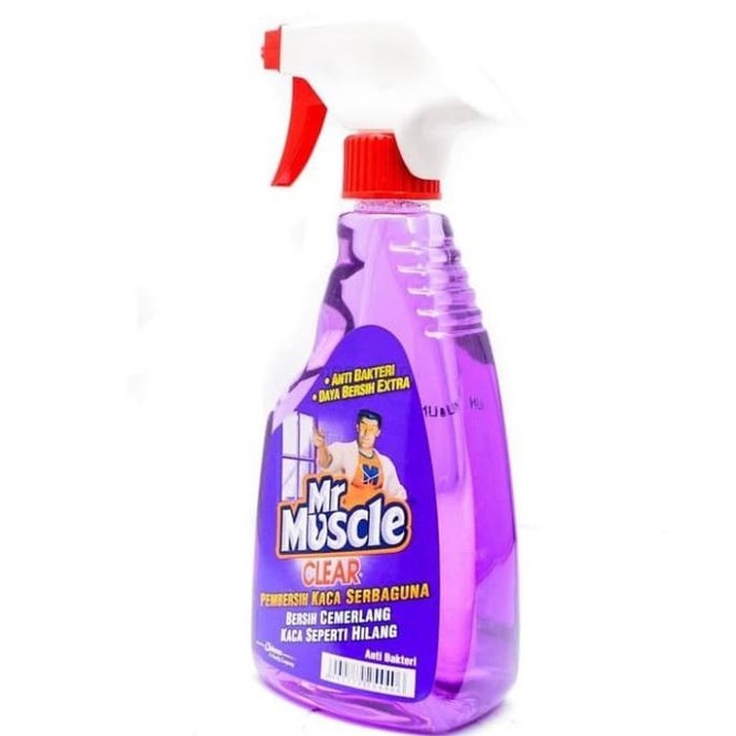 Jual Mr. Muscle CLEAR Liquid Anti Bacterial PURPLE PUMP 500 ml | Shopee ...