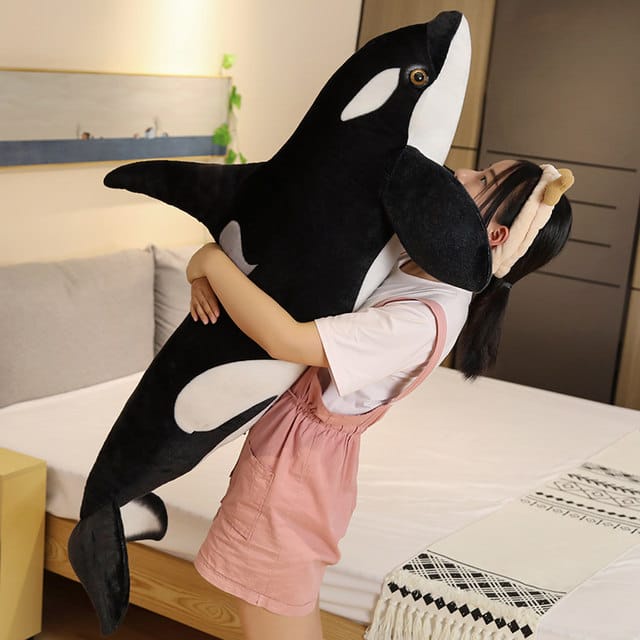Jual boneka ikan paus orca hitam 75CM -1 METER | Shopee Indonesia