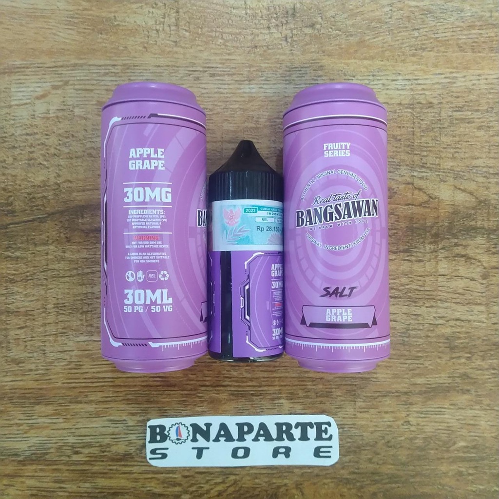 Jual LIQUID BANGSAWAN APPLE GRAPE 12MG 30ML SALTNIC PODS FRIENDLY CUKAI ...