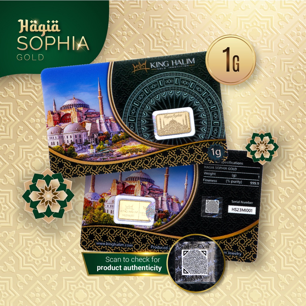 Jual LOGAM MULIA EMAS KING HALIM 1GR - HAGIA SOPHIA | Shopee Indonesia