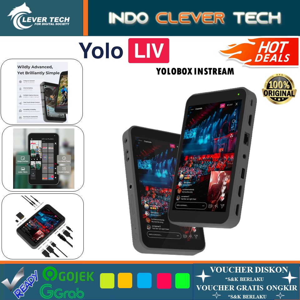 Jual YoloLiv Yolobox Instream Vertical Live Streaming Encoder and Monitor | Shopee Indonesia