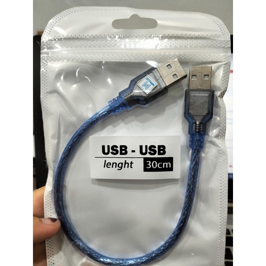 Jual KABEL USB TO USB 30 CM (AM-AM) | Shopee Indonesia