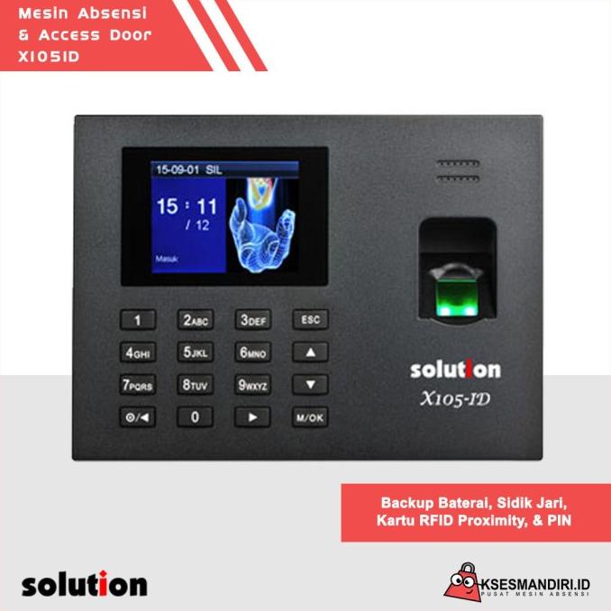 Jual Mesin Absensi Fingerprint Solution X105-Id | Shopee Indonesia