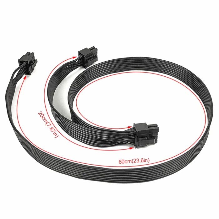 Jual Kabel Modular 8 Pin To 6+2X2 Pcie Psu Antec Edge 550 650 Dan 750 ...