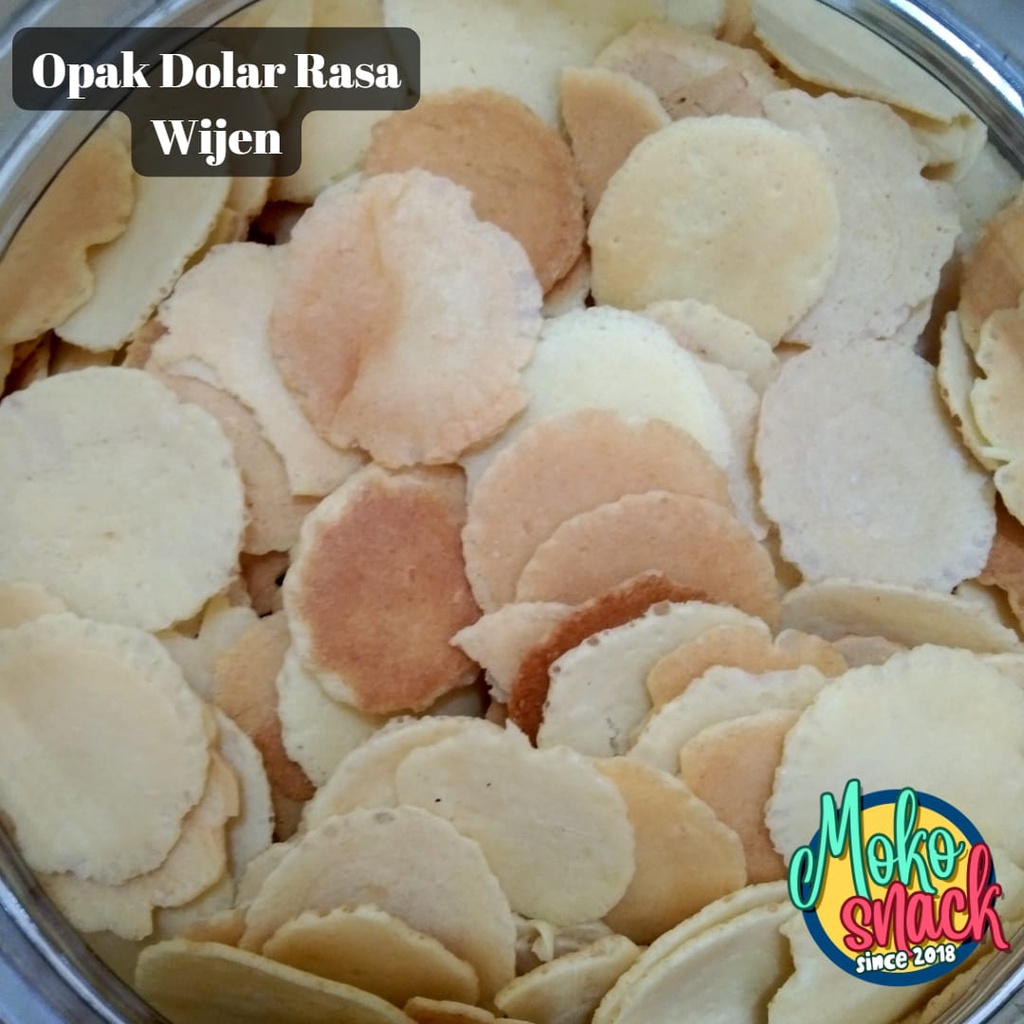 Jual Snack Kiloan Opak Dolar Wijen 250 gr | Shopee Indonesia