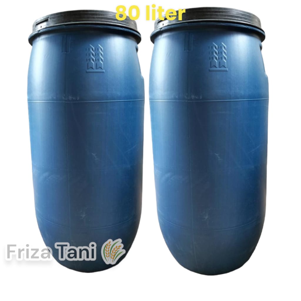 Jual Tong Air Biru/ Tong 80Liter Komposter Biru/ Tempat Sampah Biru ...