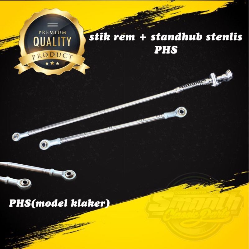 Jual Stik rem set standhub belakang stainless pnp cb gl mp tiger rx ...