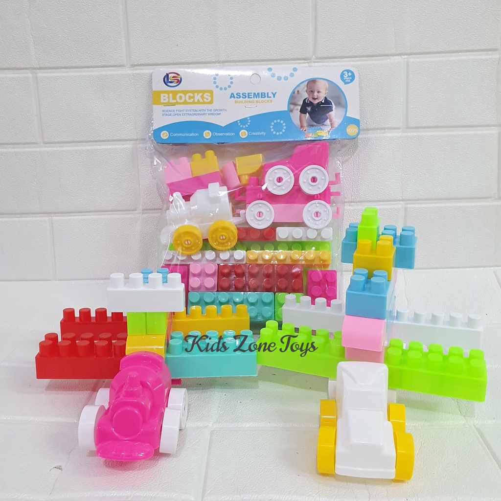 Jual Mainan Edukasi Anak Block Besar LB13 - Block Kereta Susun Blocks ...