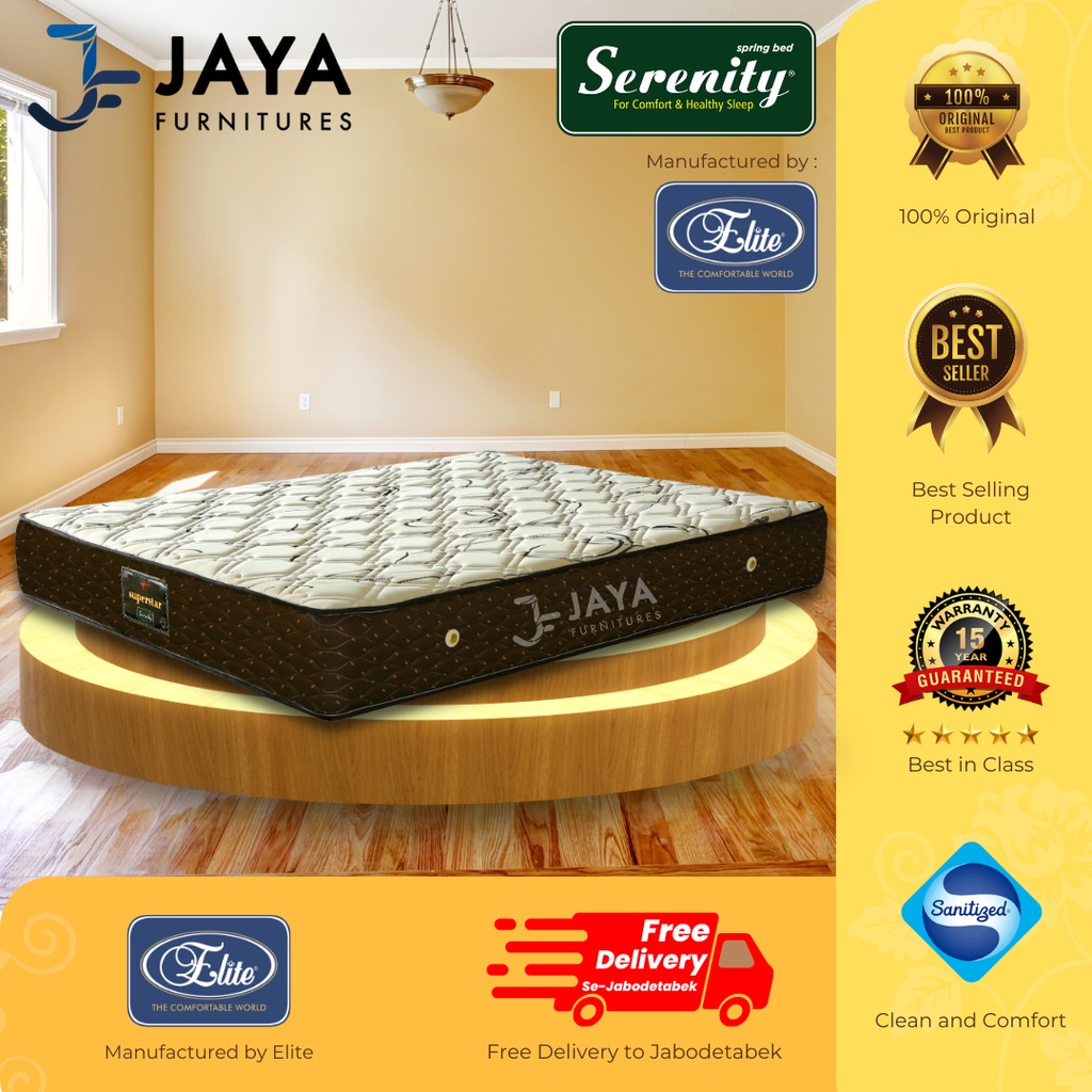Jual Elite Serenity Springbed Superstar Hanya Kasur Matras Mattress