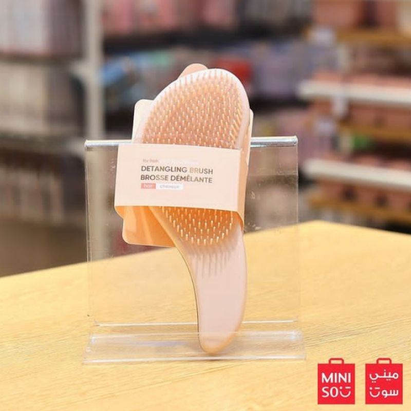 Jual MINISO SPARKLING STAR SERIES DETANGLING HAIR BRUSH / SISIR GOLD ...