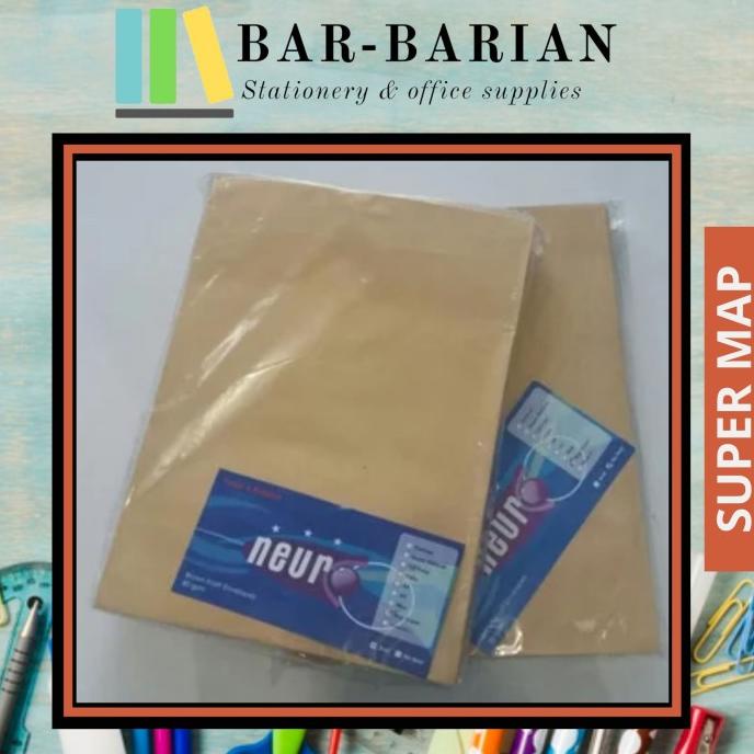 Jual Nilam - Murah Amplop Coklat Ukuran Super Map Isi 100 Lembar ...