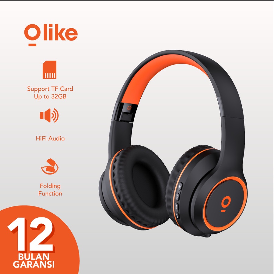 Jual OLIKE Gaming Wireless Headset H1 On-ear With Mic Purebass ...