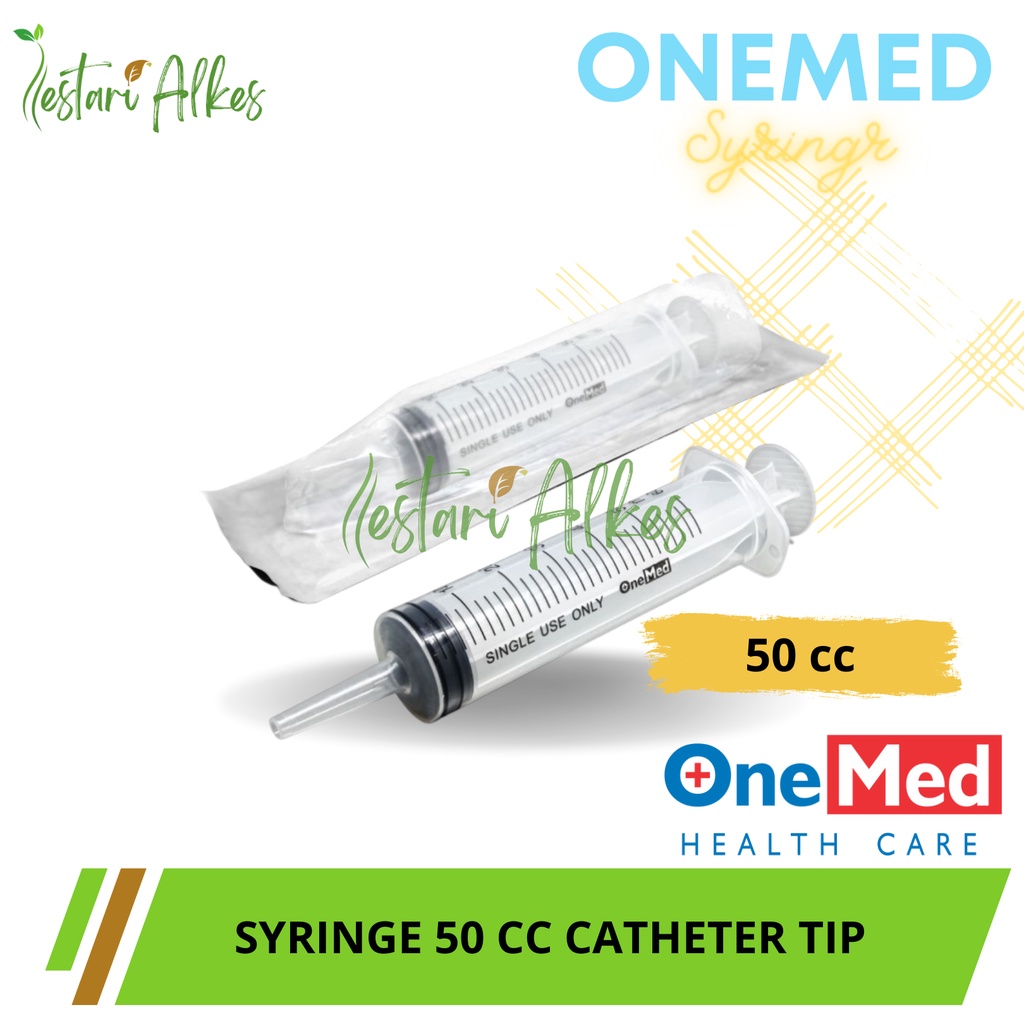 Jual Feeding Syringe 50cc Catheter Tip Onemed | Shopee Indonesia